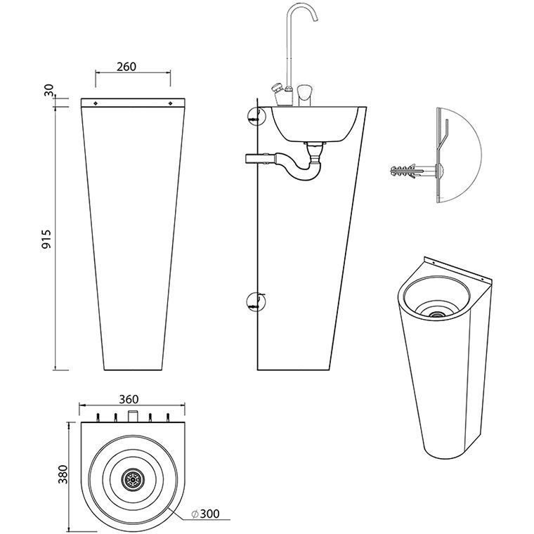 Floor Standing Drinking Fountain With Bottle Filler