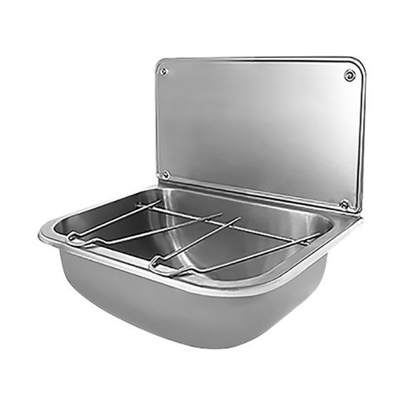 Bucket Sink: Wall Mounted: Stainless Steel