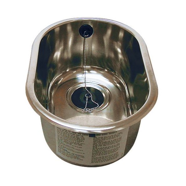 316 Grade Stainless Steel Self Rimming Oval Laboratory