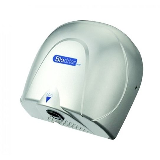 Biodrier Eco Hand Dryer In White, Silver Or Chrome Finish