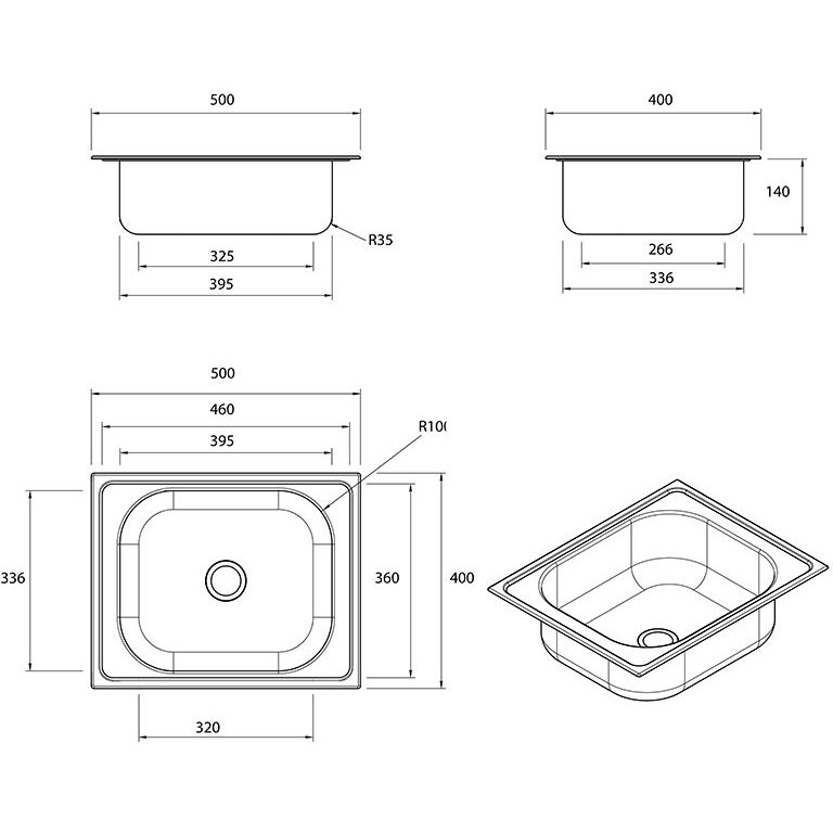 Stainless Steel Inset Hand Wash Basin In Stock