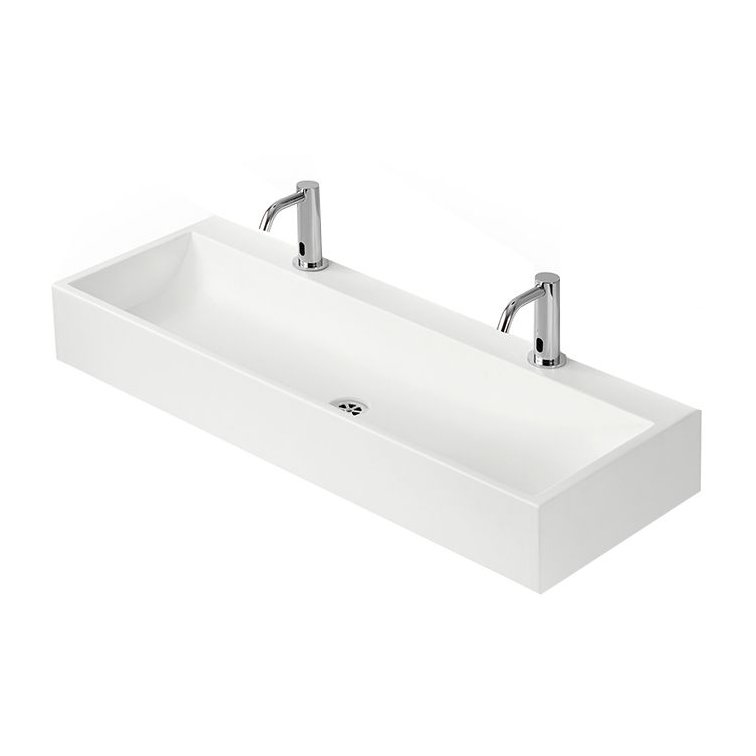 Washware Eco Solid Surface Wash Trough In Corian Material