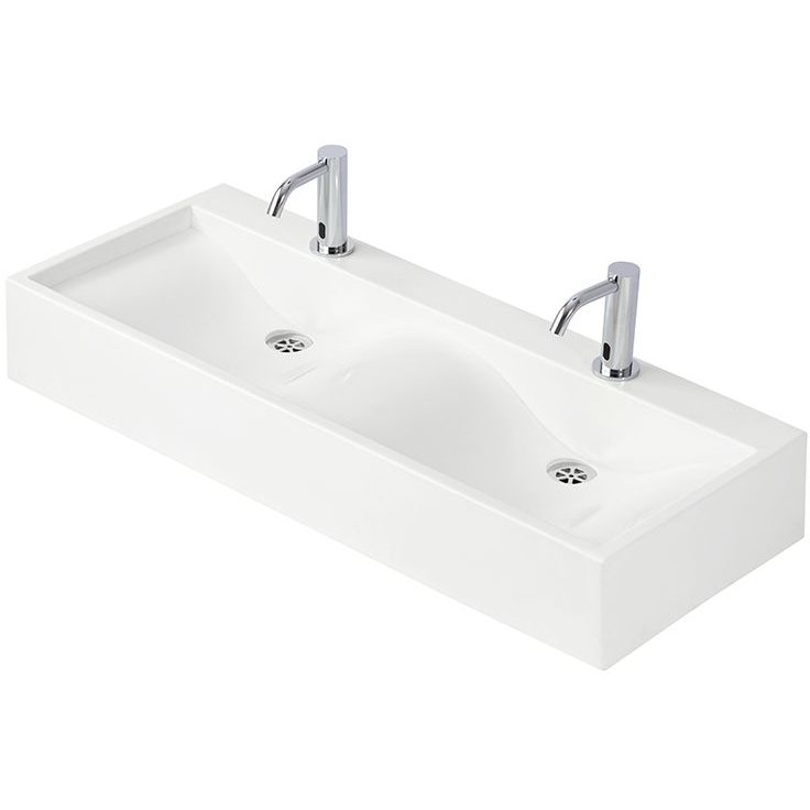 Ocean Solid Surface Individual Basin Wash Troughs - Corian