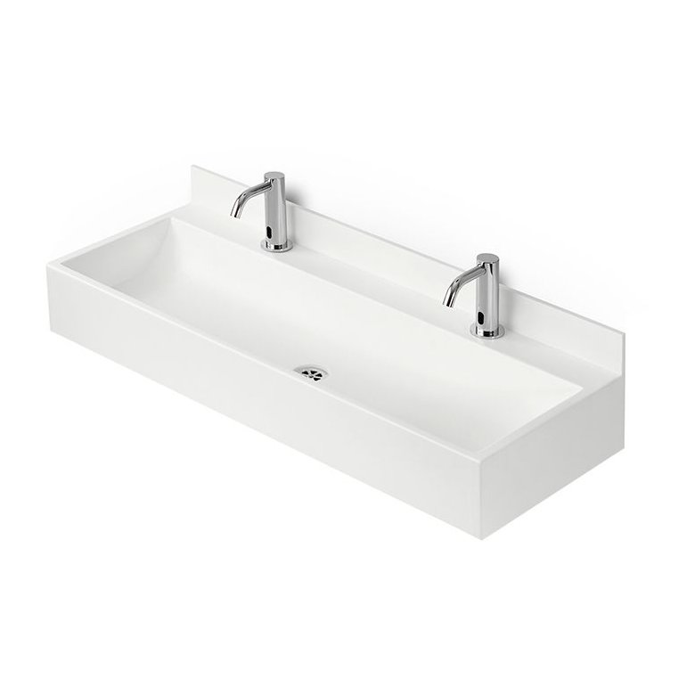 Sit-On Solid Surface Corian Wash Troughs