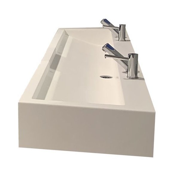 Washware Angled Base Wash Trough Manufactured In Corian