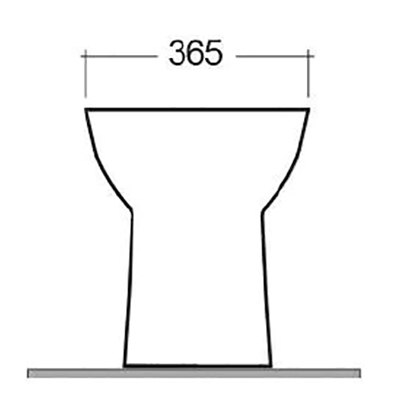 Rimless Back To Wall Ceramic Toilet