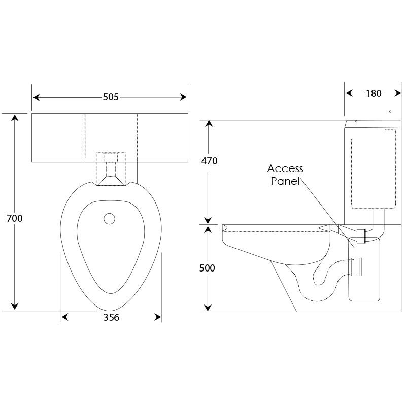 Stainless Steel Close Coupled WC Suite Available From Stock