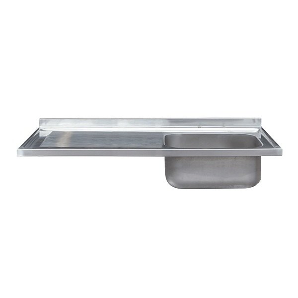 1200mm Single Bowl Single Drainer Sit On Sink Top