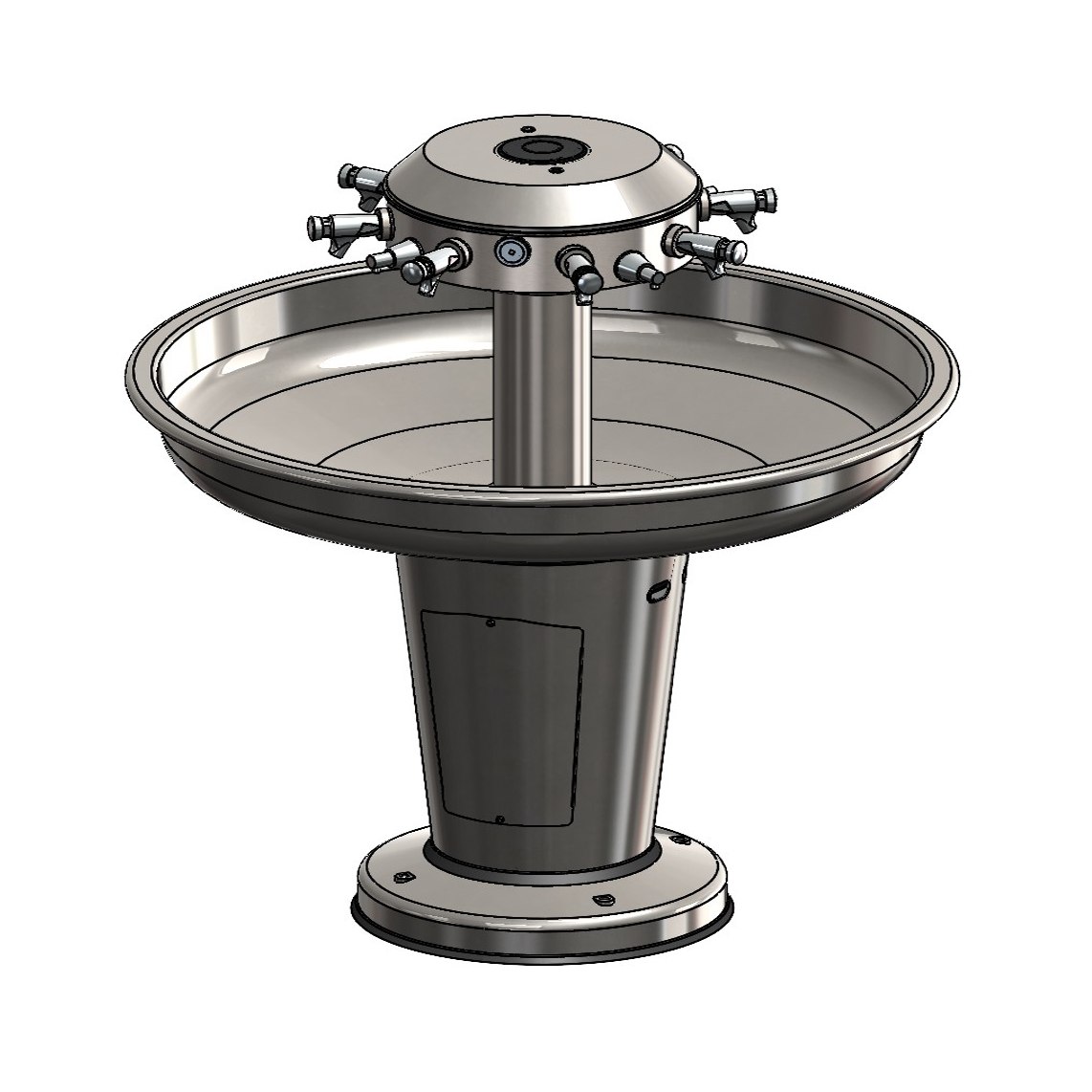 8 User Wash Fountain With Individual Time Flow Taps
