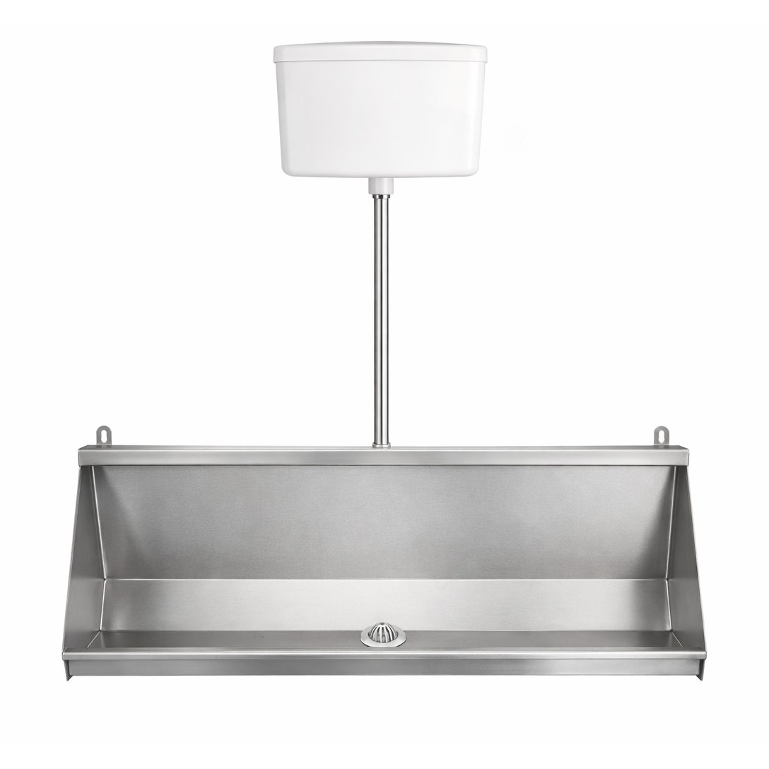 Wide Trough Stainless Steel Urinals - 5 Sizes