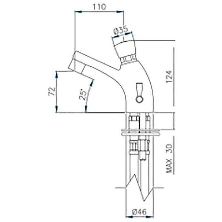Press Button Tap With Adjustable Temperature Control