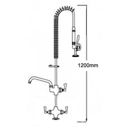 Catering Pre Rinse Spray Taps: Pot Wash Taps