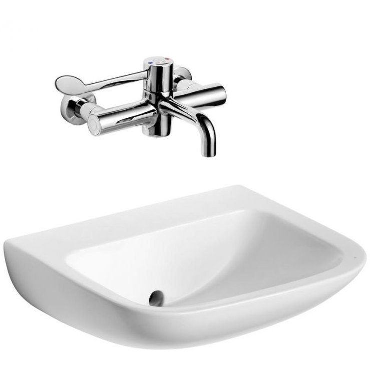 HTM64 Contour 21 Hospital Wash Basin For Clinical Areas