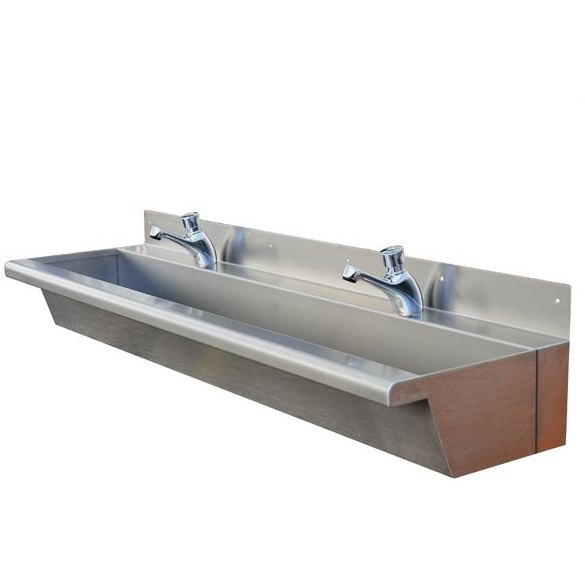 Nursery Wash Trough: School Trough Sinks: Stainless Steel