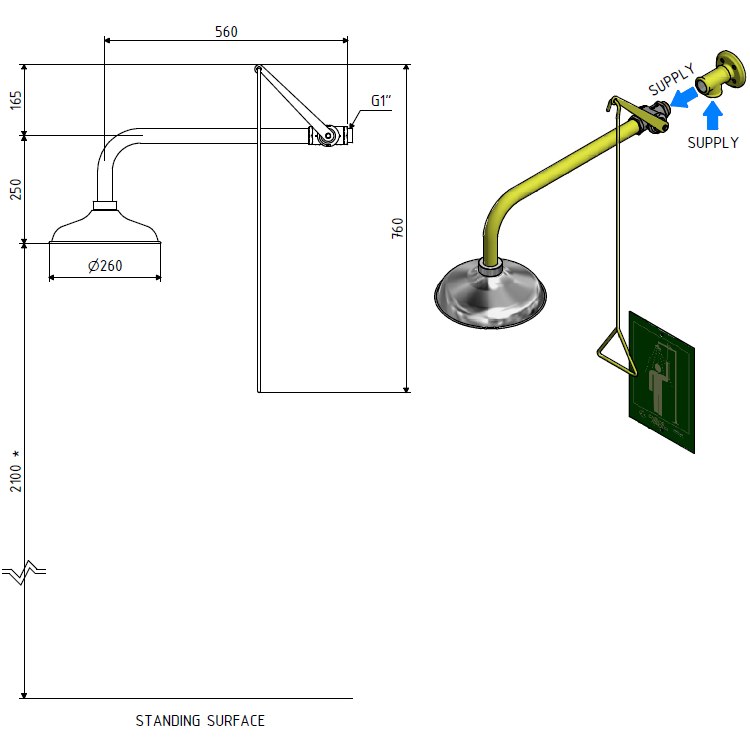 Emergency Safety Drench Showers