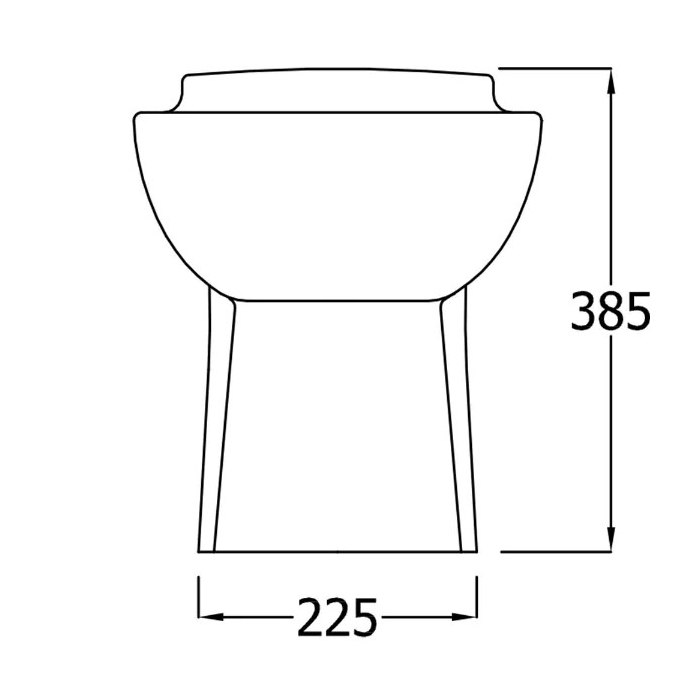 Junior Height Back To Wall Toilet