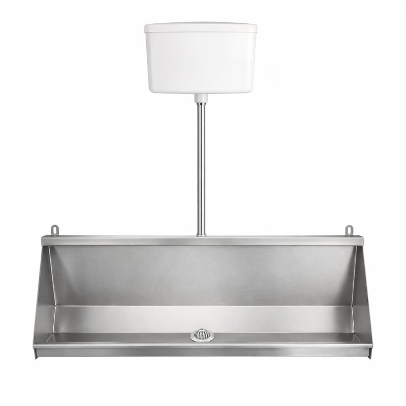 Wide Trough Stainless Steel Urinals - 5 Sizes